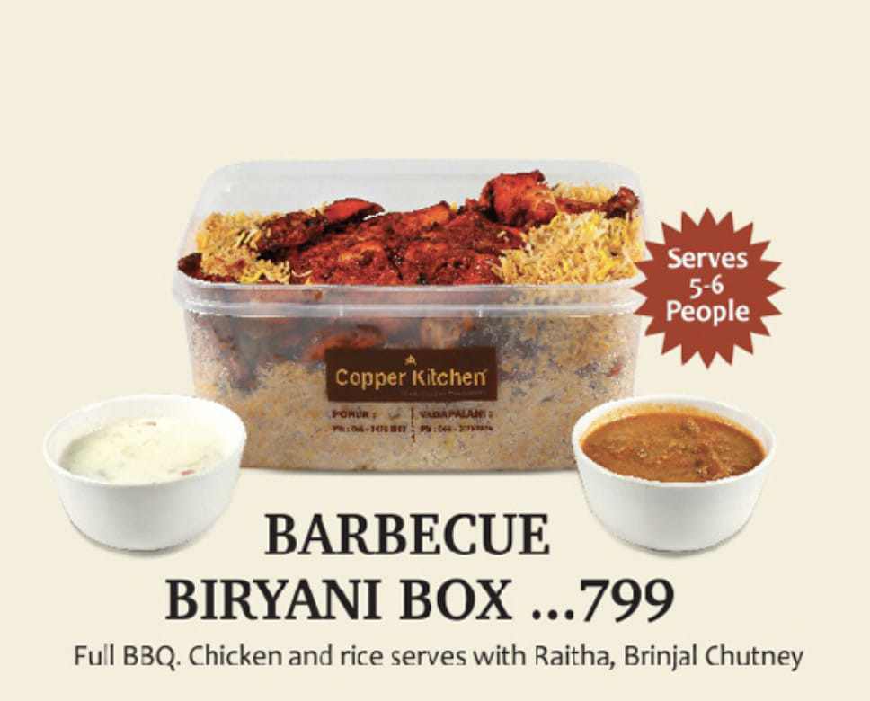 Menu of Copper Kitchen, Porur, Chennai