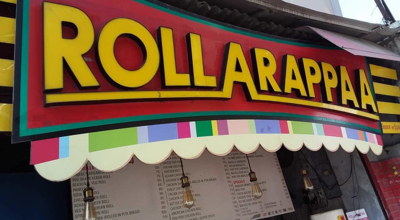 Menu of RollaRappa, Hazratganj, Lucknow