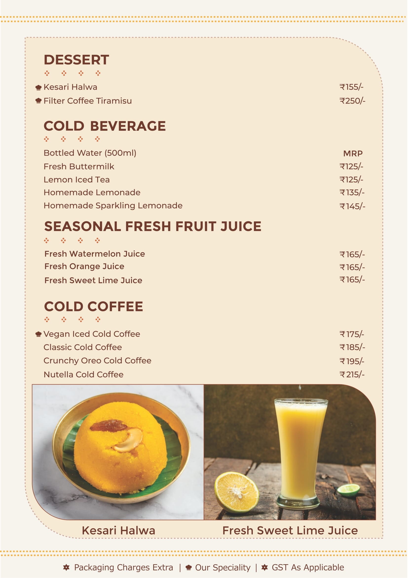 Menu of Dosa Coffee, Connaught Place (CP), Central Delhi
