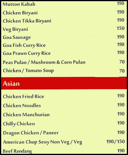 Menu of Candies, Pali Hill, Bandra West, Western Suburbs