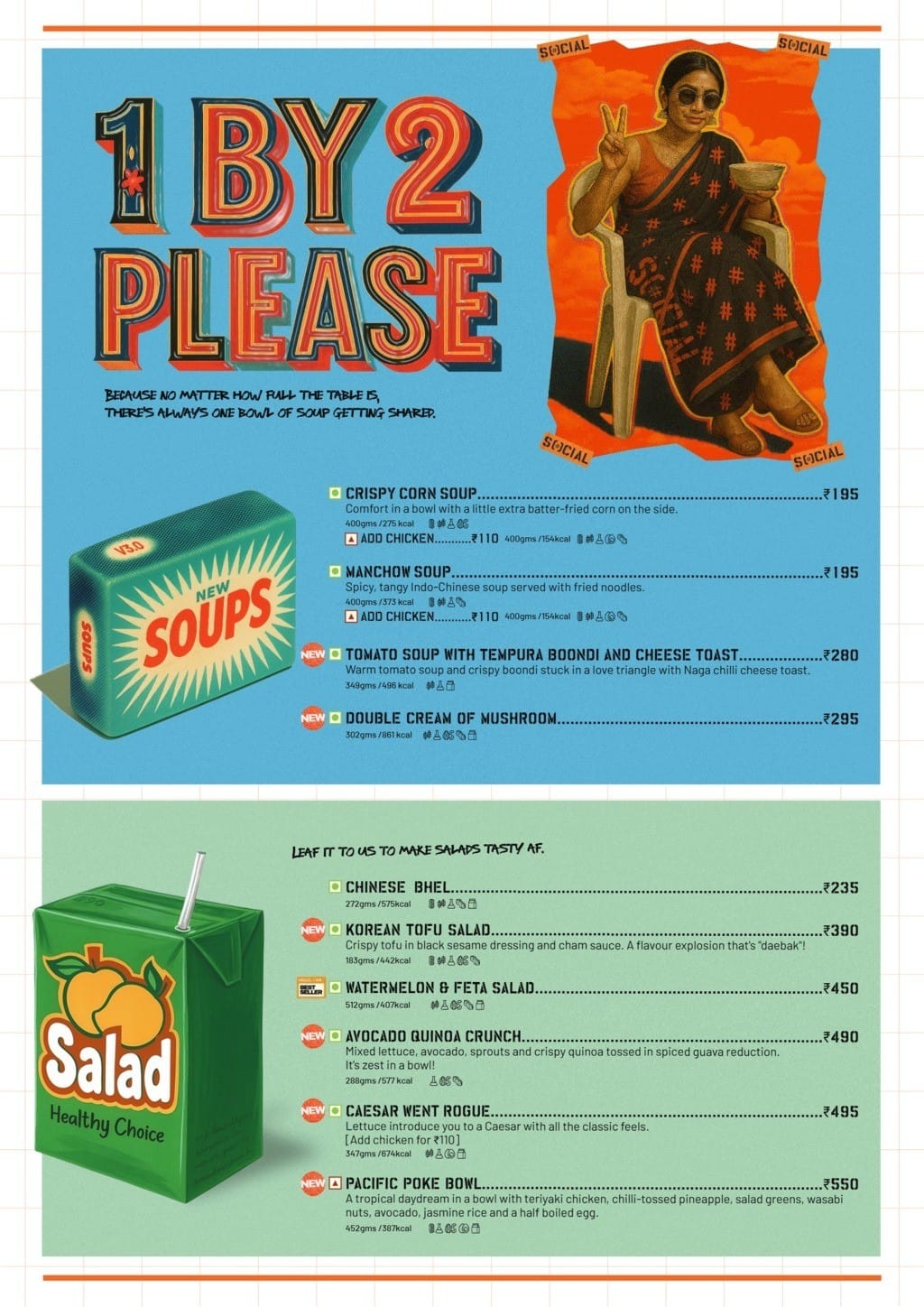 Menu of Hauz Khas Social, Hauz Khas Village, South Delhi