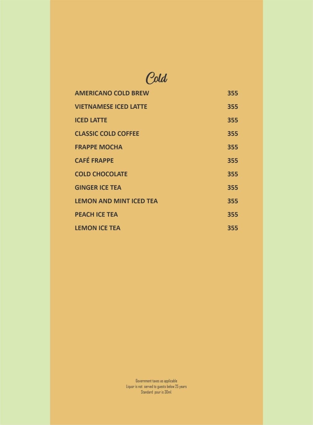 Menu of Kwality, Connaught Place (CP), Central Delhi
