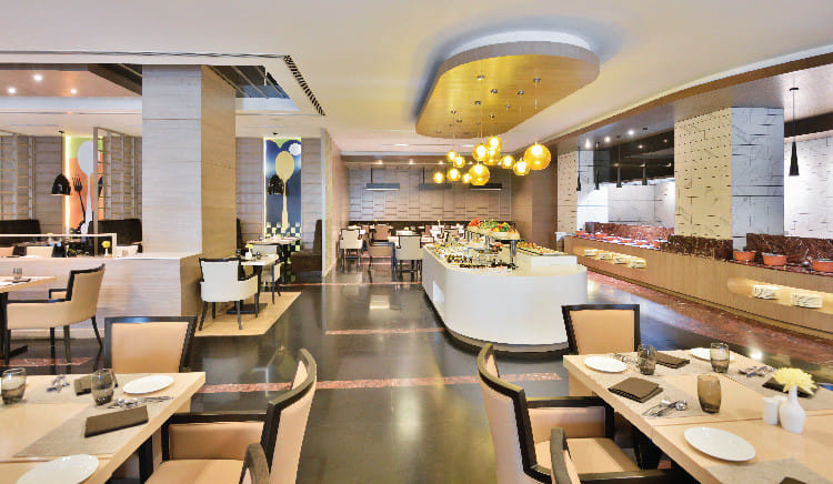 Menu of Spectra, The Leela Ambience, Gurgaon