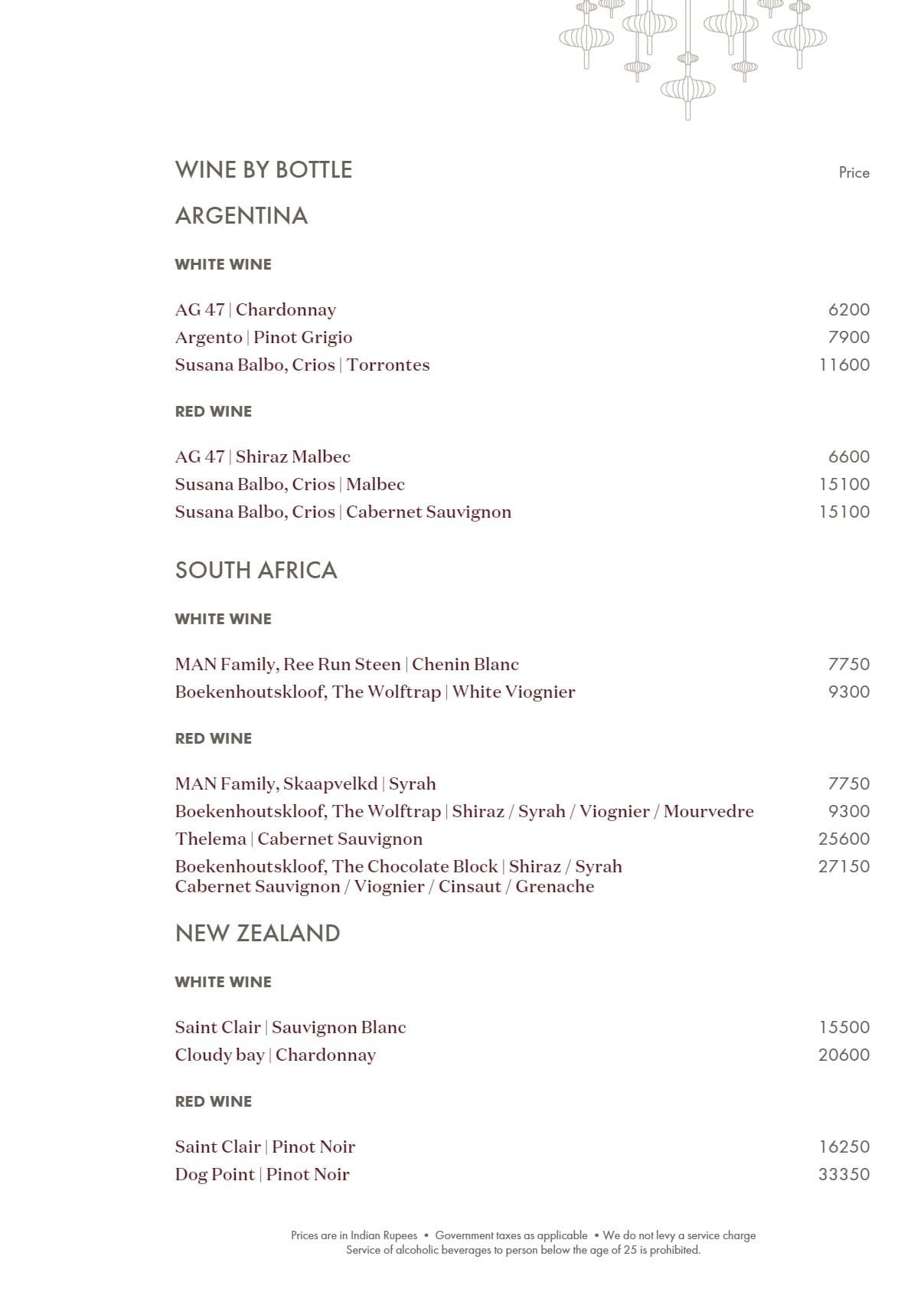 Menu of JW Cafe, JW Marriott Mumbai Sahar, Mumbai