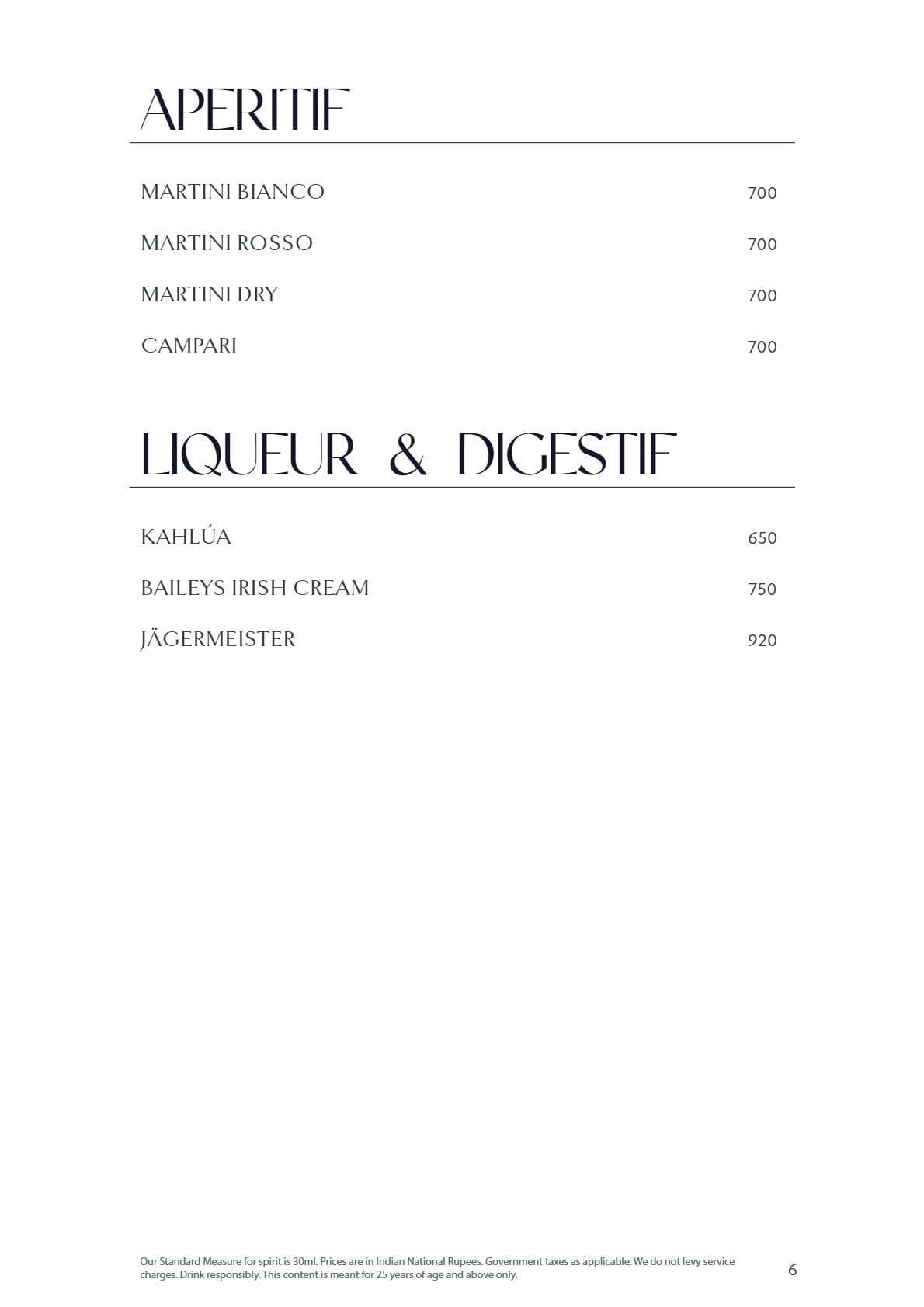 Menu of Lake View Cafe, The Westin Mumbai Powai Lake