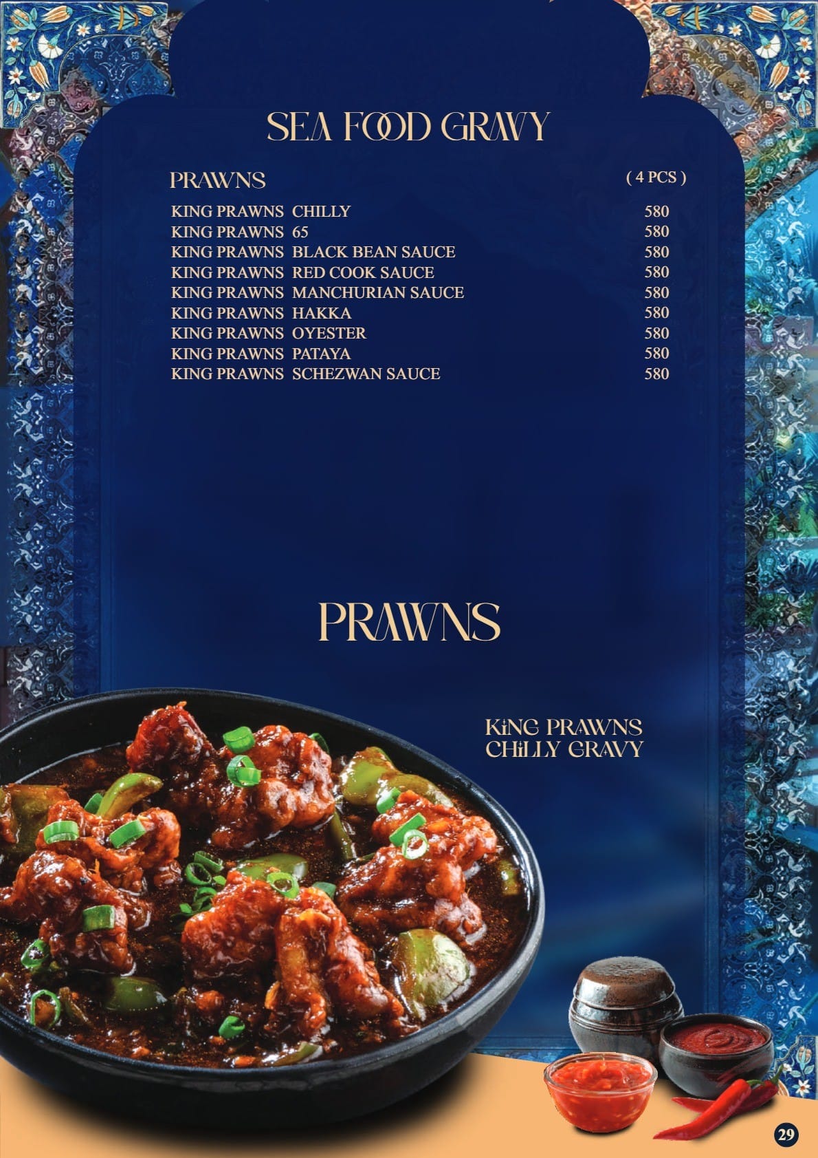 Menu of Persian Darbar, Byculla, South Mumbai