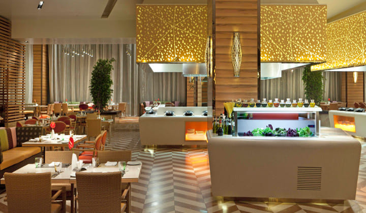 Menu of Feast, Sheraton Grand Bangalore at Brigade Gateway