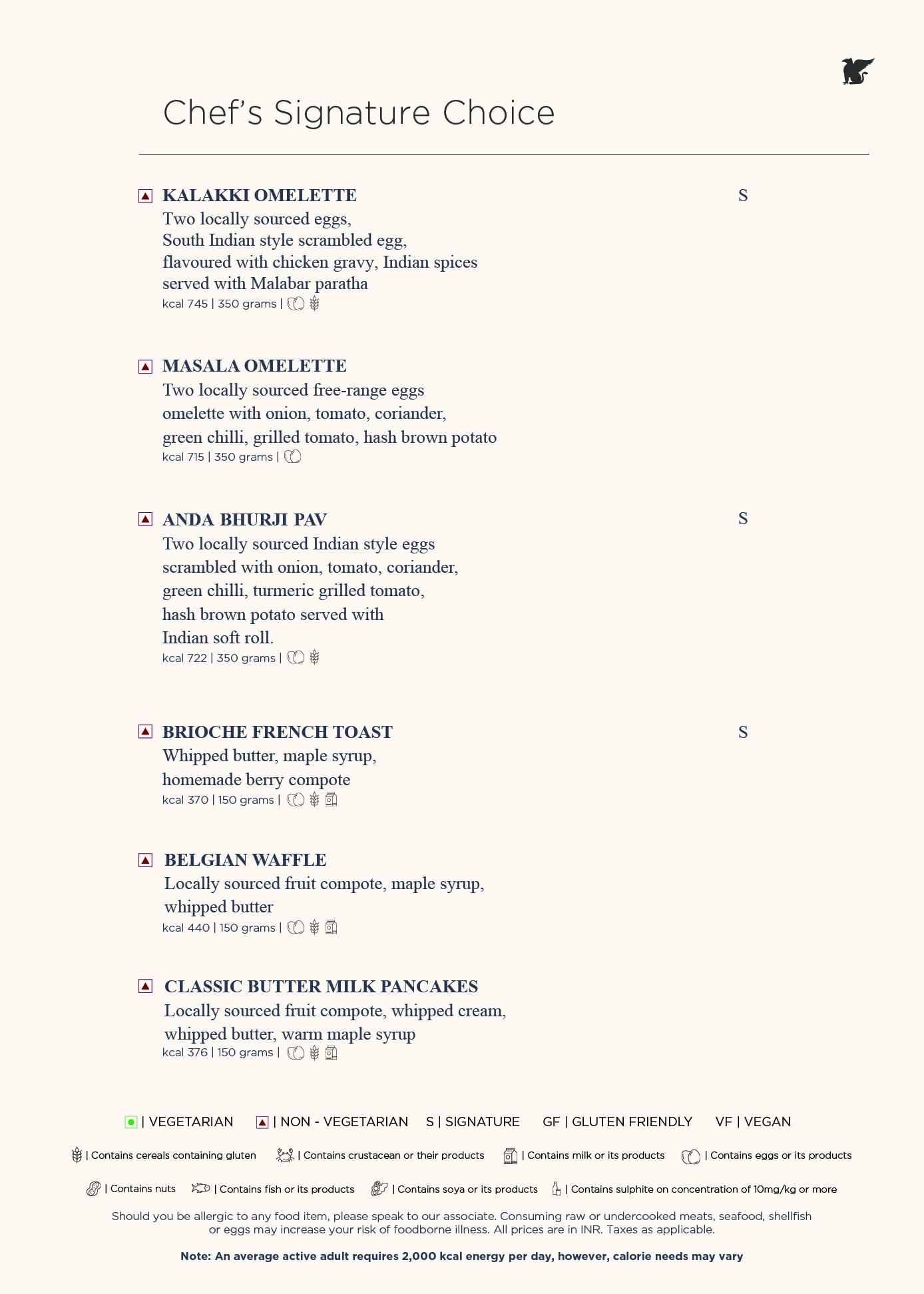 Menu of JW Kitchen, JW Marriott, Bengaluru, Central Bengaluru