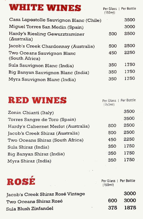 Menu of Toit, Indiranagar, East Bengaluru