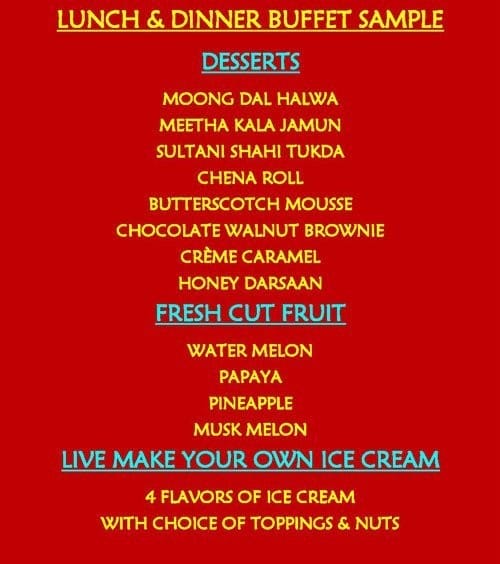 Menu of Buff Buffet Buff, BluPetal Hotel, Bengaluru