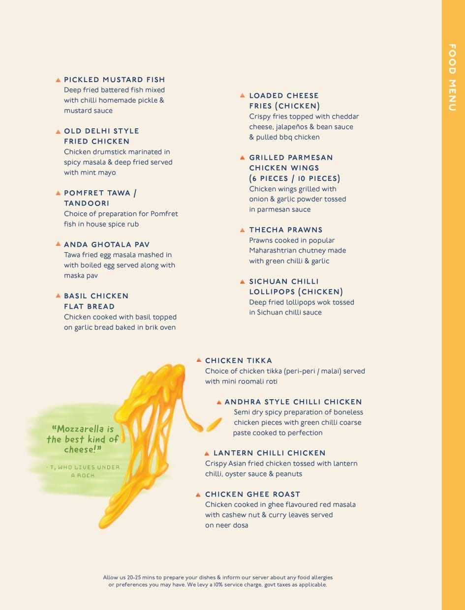 Menu of Biergarten, Whitefield, East Bengaluru