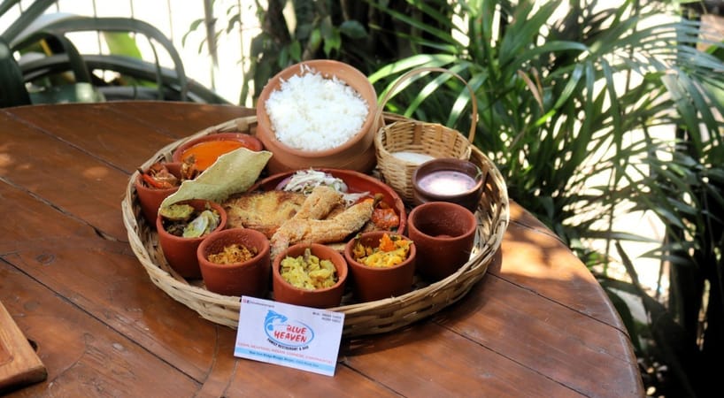 Menu of Blue Heaven, Colva, South Goa