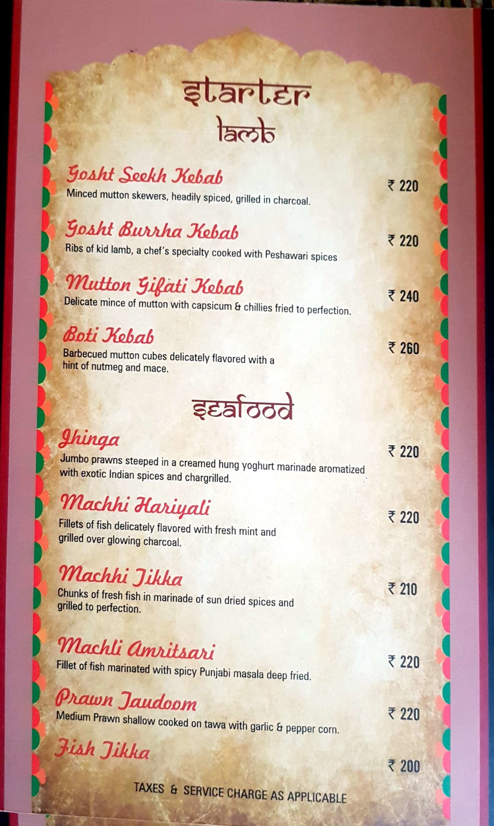 Menu of Bhatinda Xpress , Thuraipakkam, Chennai