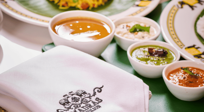 Menu of Madras Pavilion, ITC Grand Chola, Chennai