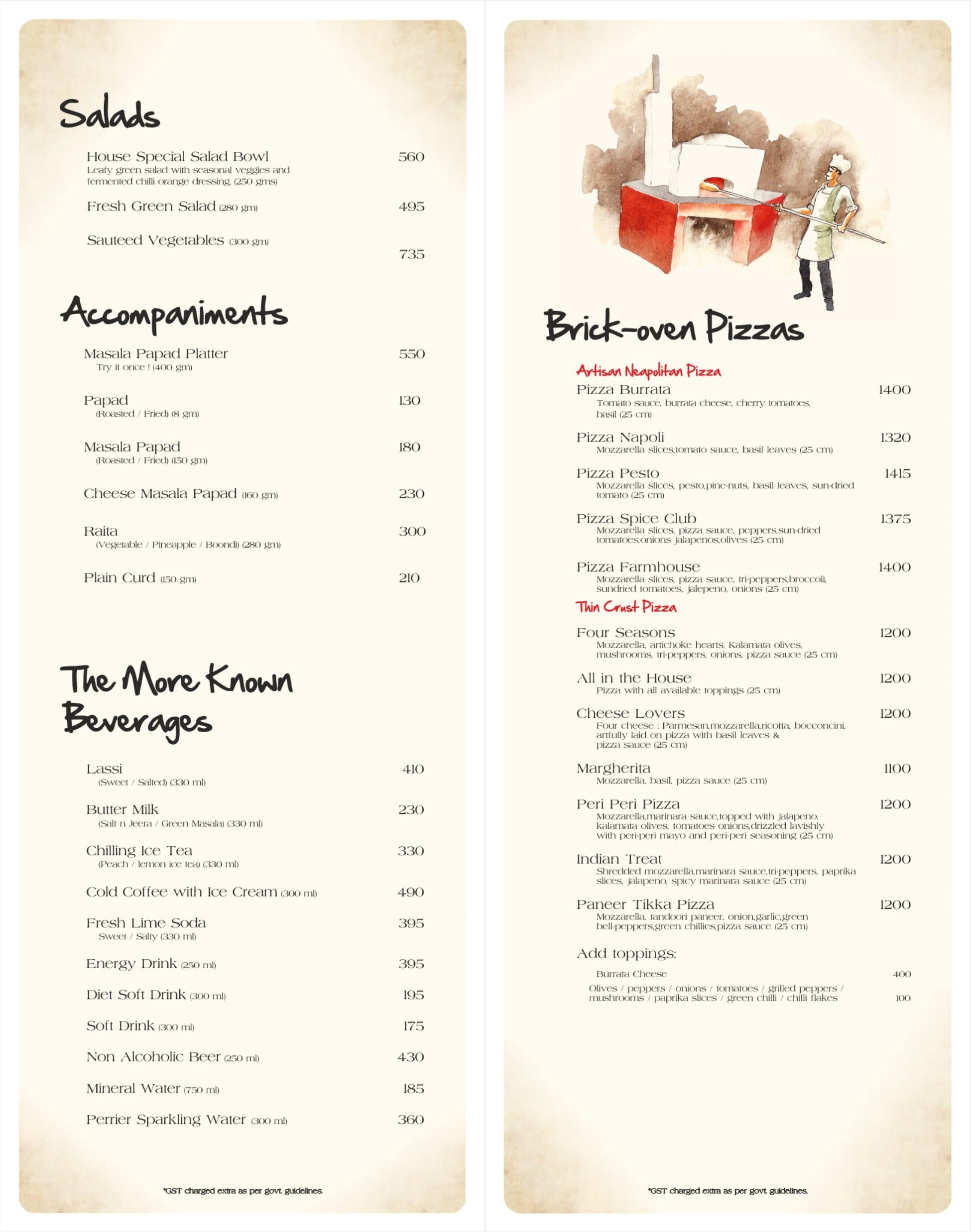 Menu of @Mango, Bodakdev, West Ahmedabad