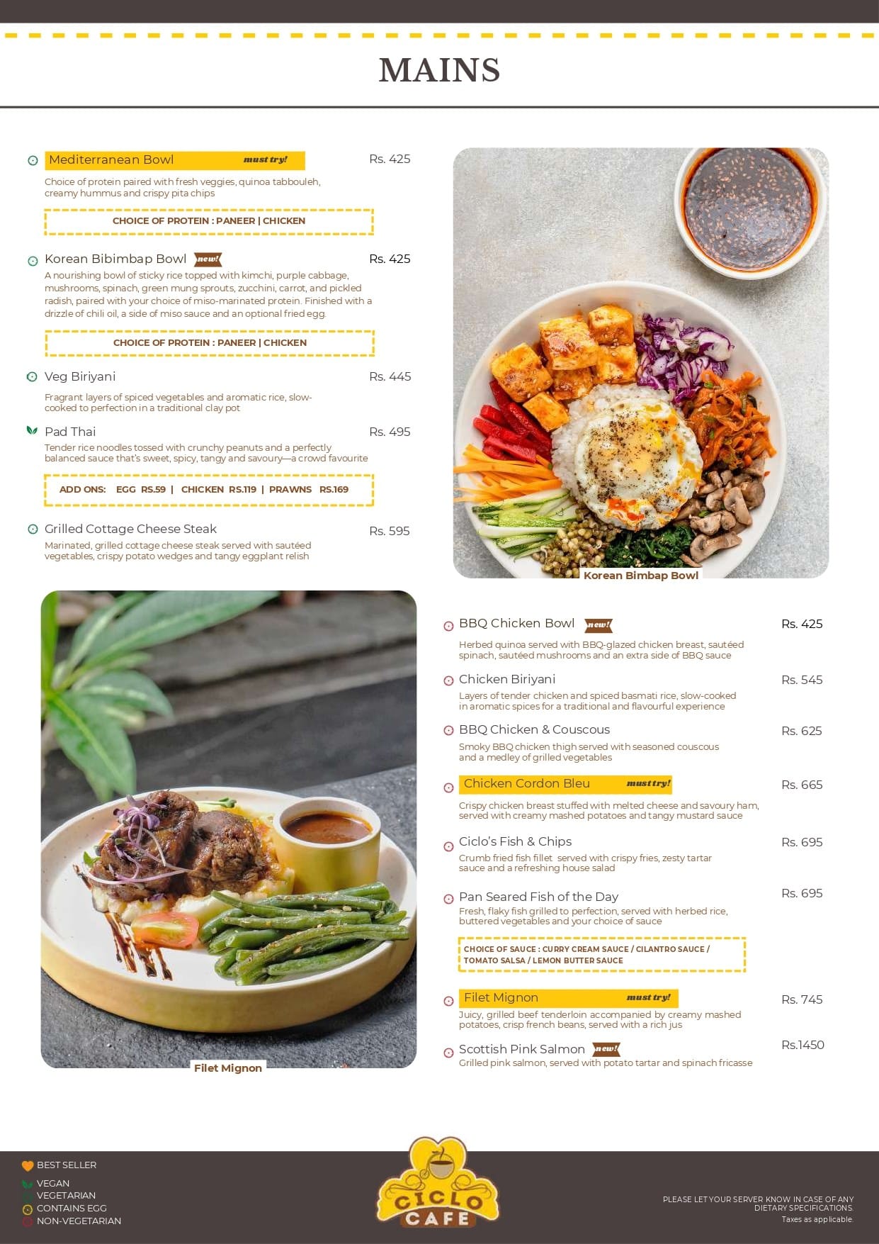 Menu of Ciclo Cafe, Kotturpuram, Chennai