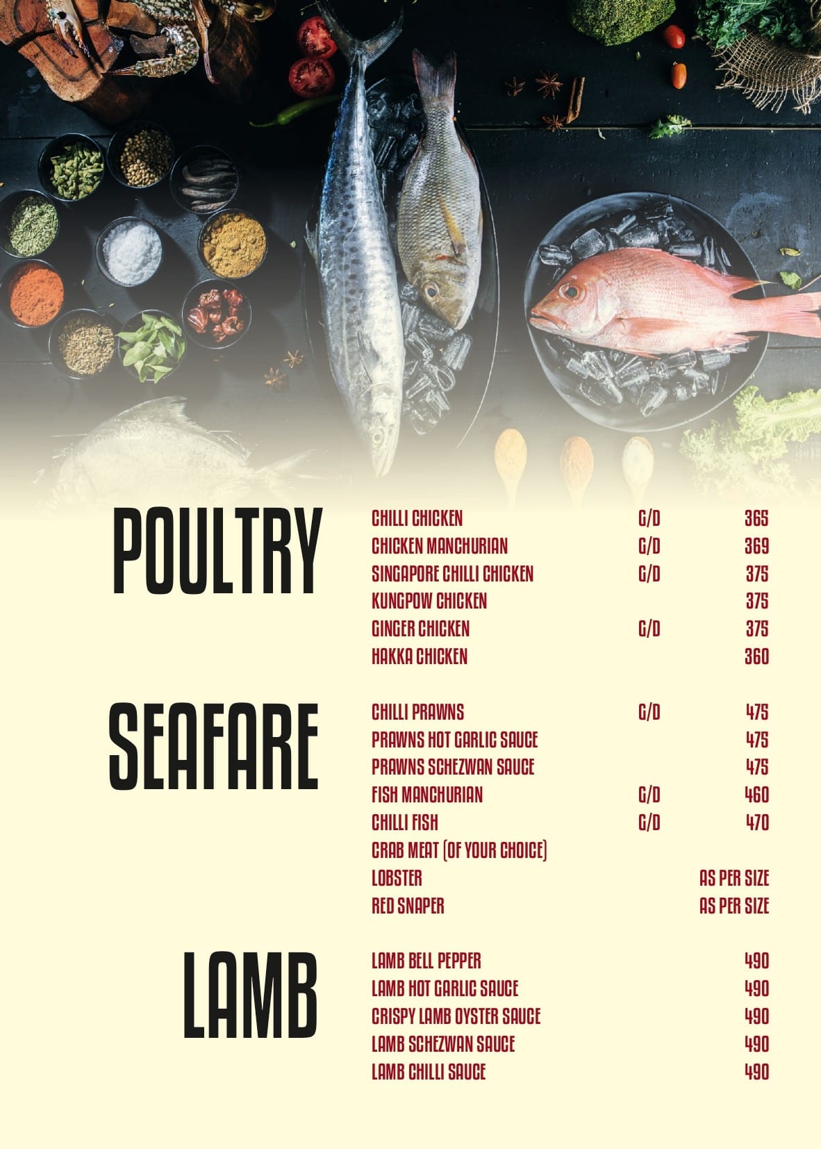 Menu of Samco Restaurant, Velachery, Chennai