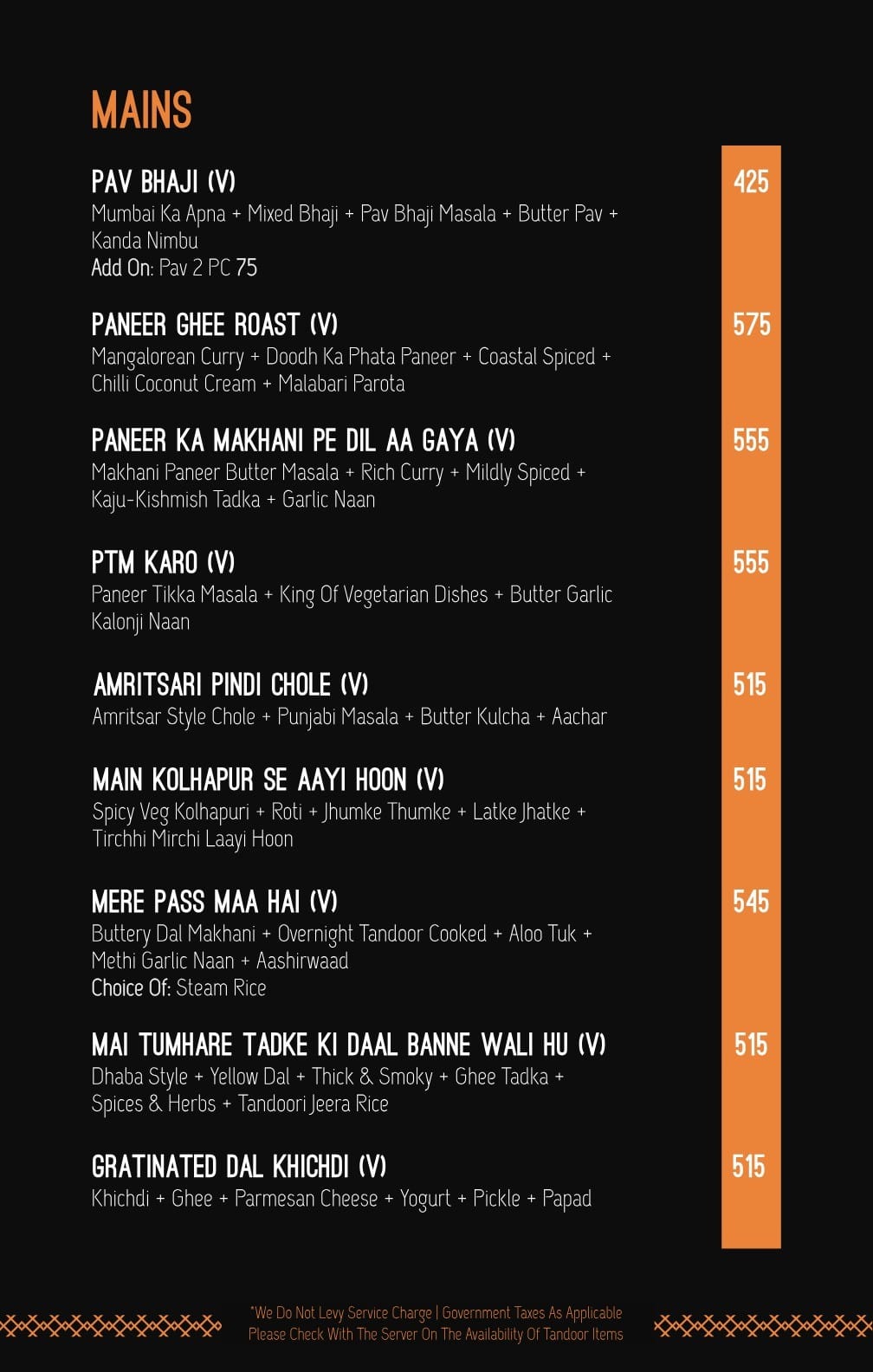 Menu of HITCHKI, Powai, Central Mumbai