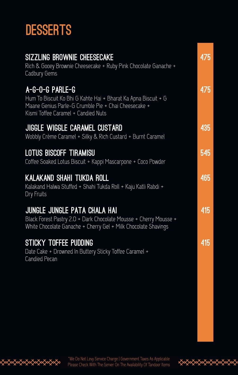 Menu of HITCHKI, Powai, Central Mumbai