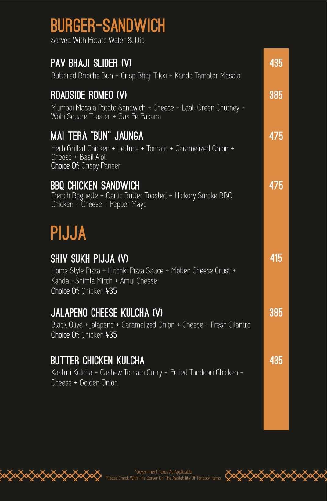 Menu of HITCHKI, Powai, Central Mumbai
