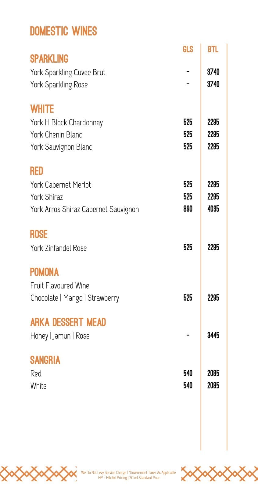 Menu of HITCHKI, Powai, Central Mumbai