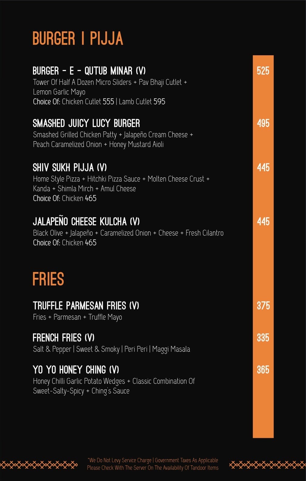 Menu of HITCHKI, Powai, Central Mumbai