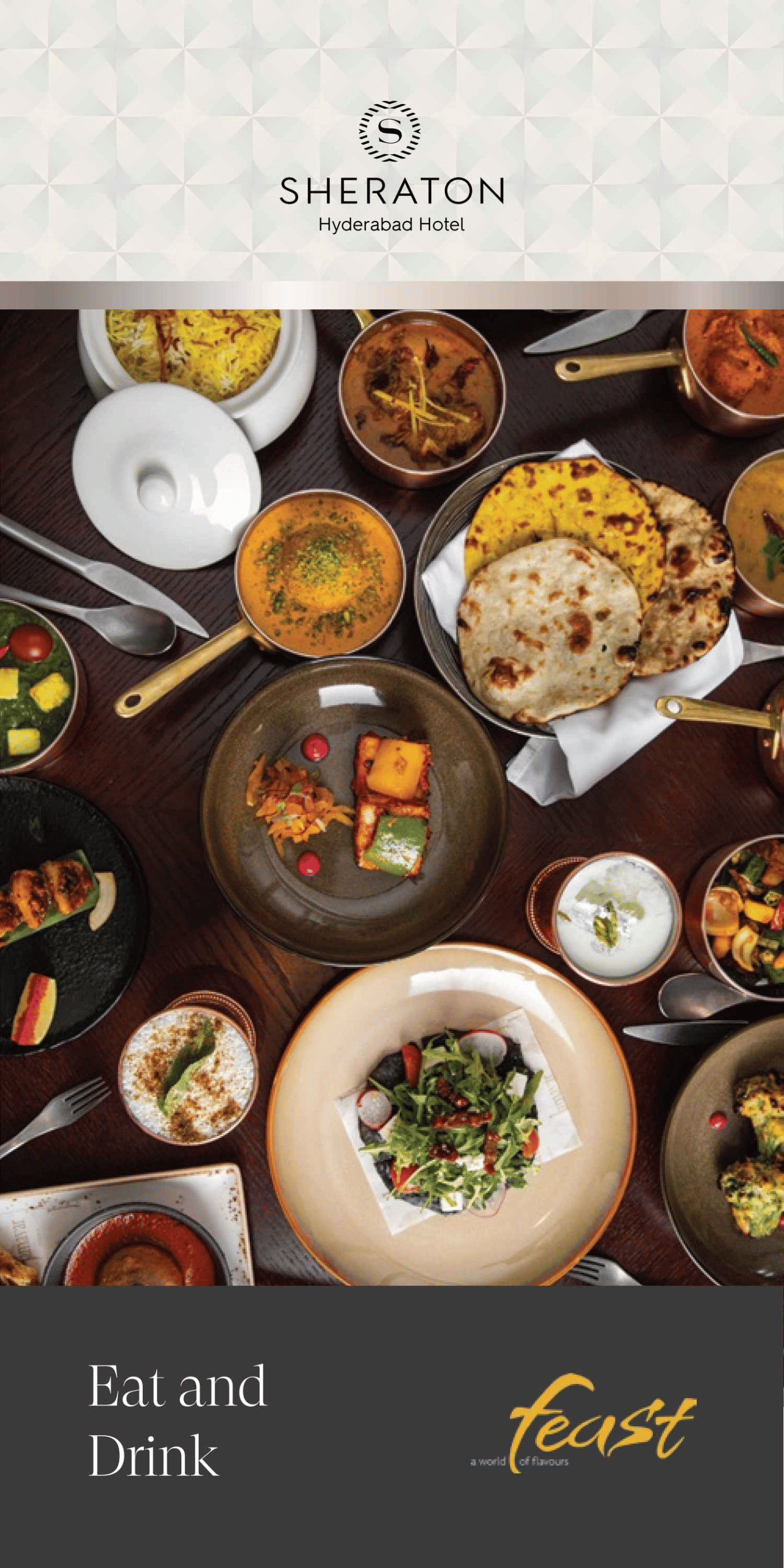 Menu of Feast , Sheraton Hyderabad Hotel