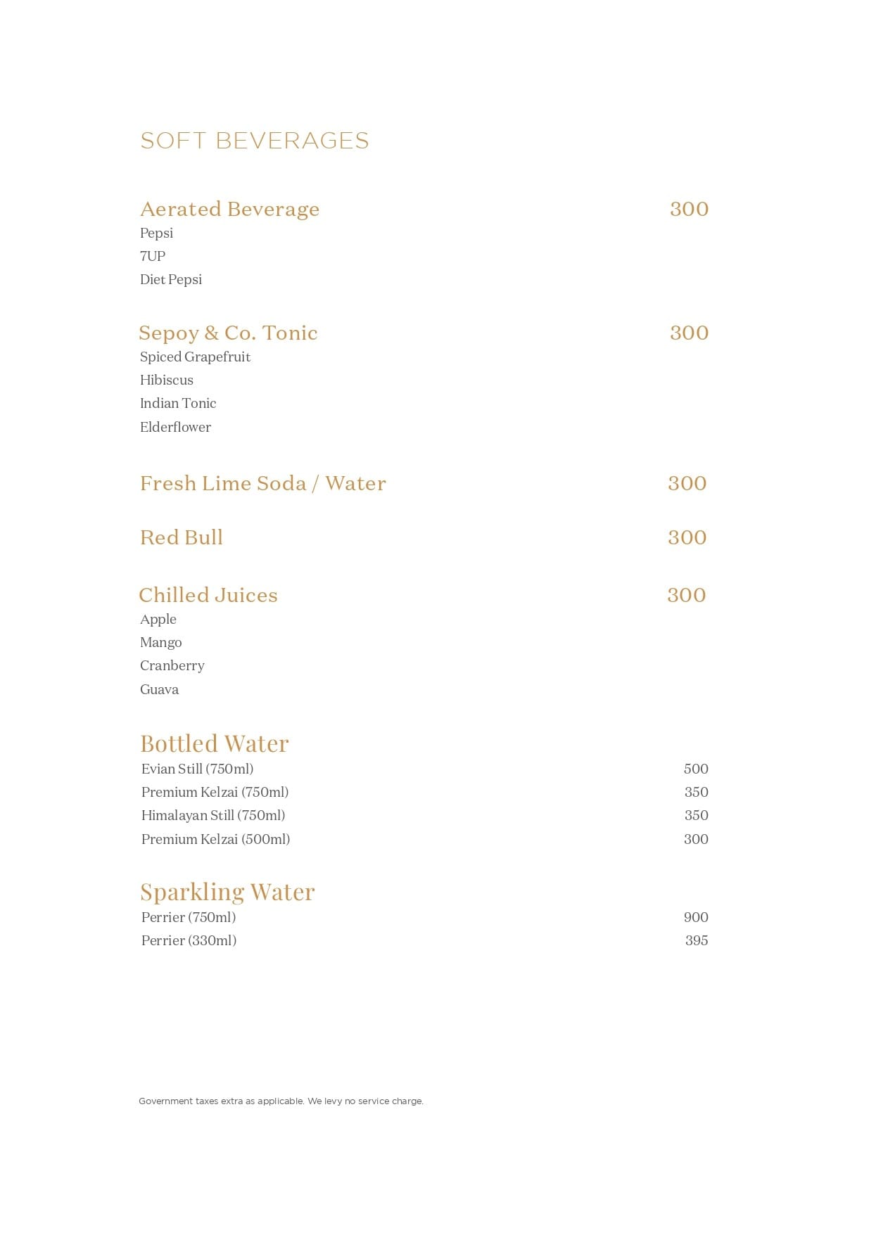 Menu of JW Kitchen, JW Marriott Kolkata