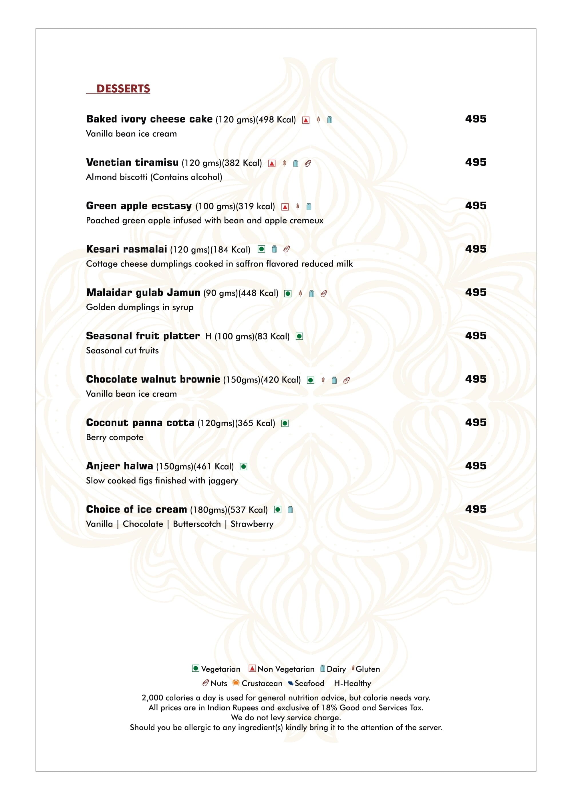 Menu of Feast, Sheraton Grand Bengaluru Whitefield Hotel & Convention ...