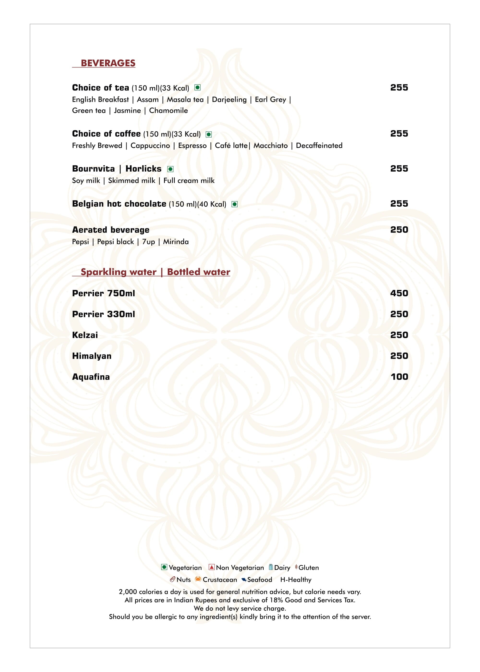 Menu of Feast, Sheraton Grand Bengaluru Whitefield Hotel & Convention ...