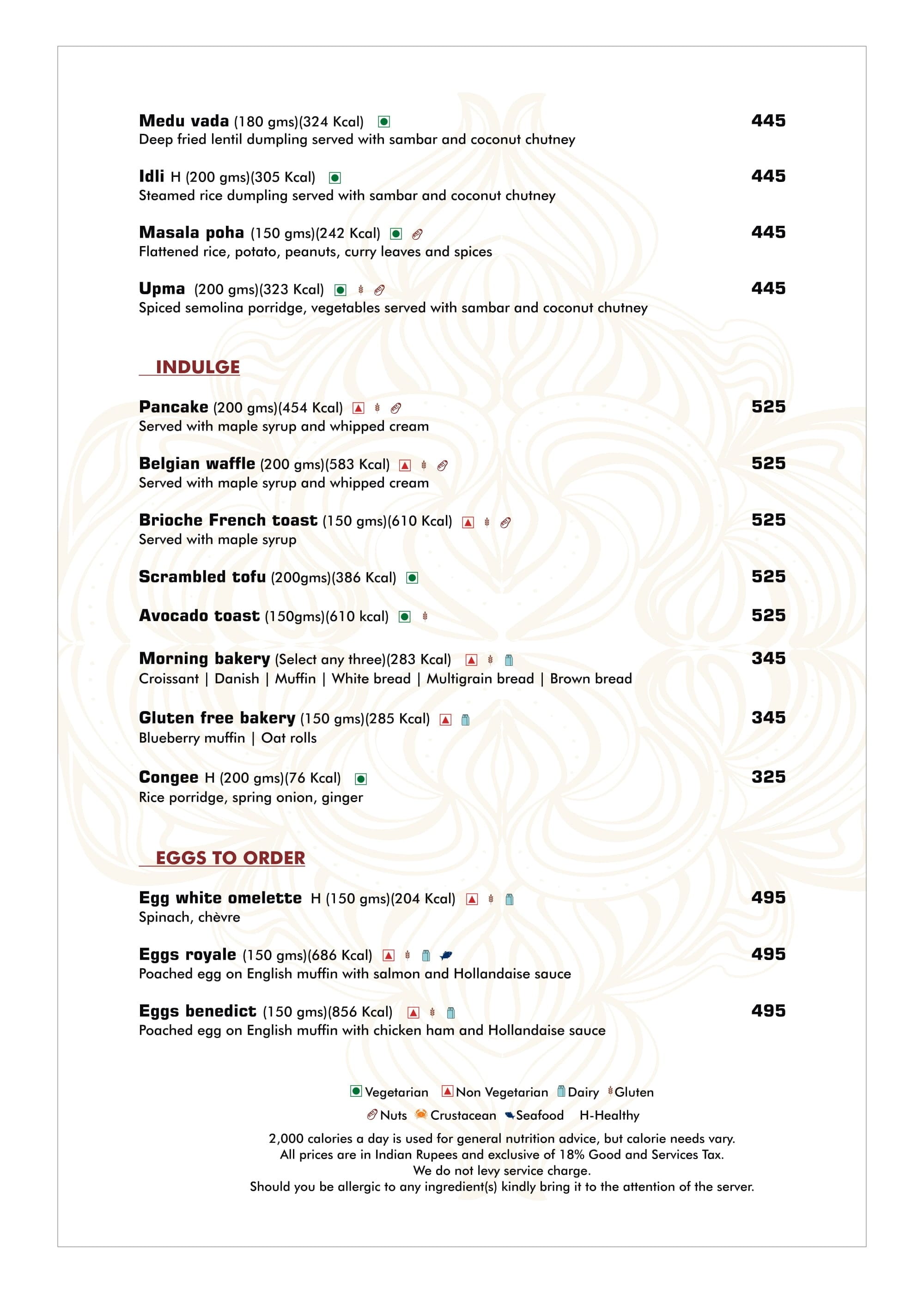 Menu of Feast, Sheraton Grand Bengaluru Whitefield Hotel & Convention ...