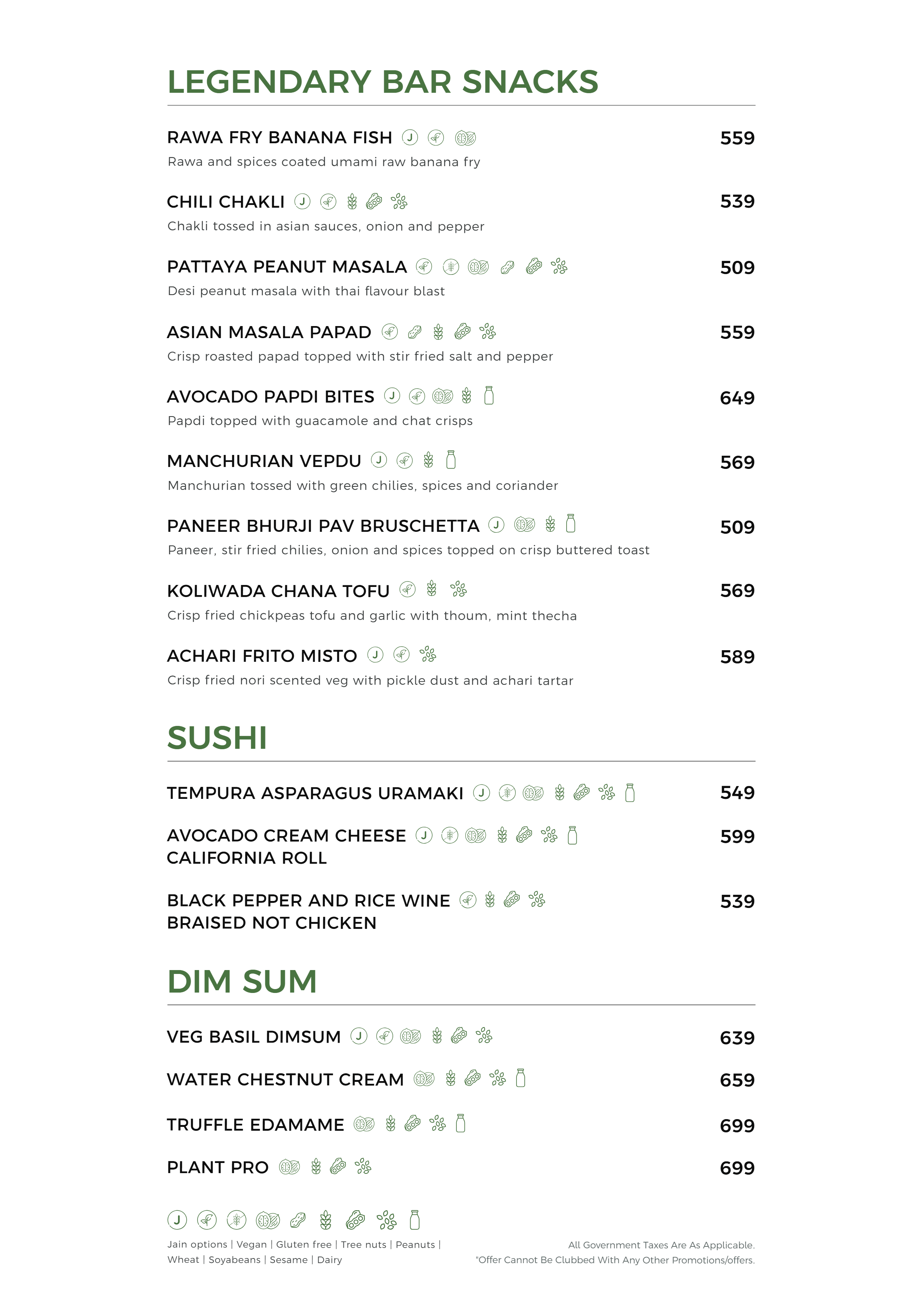 Menu of Lord of the Drinks, Worli, South Mumbai