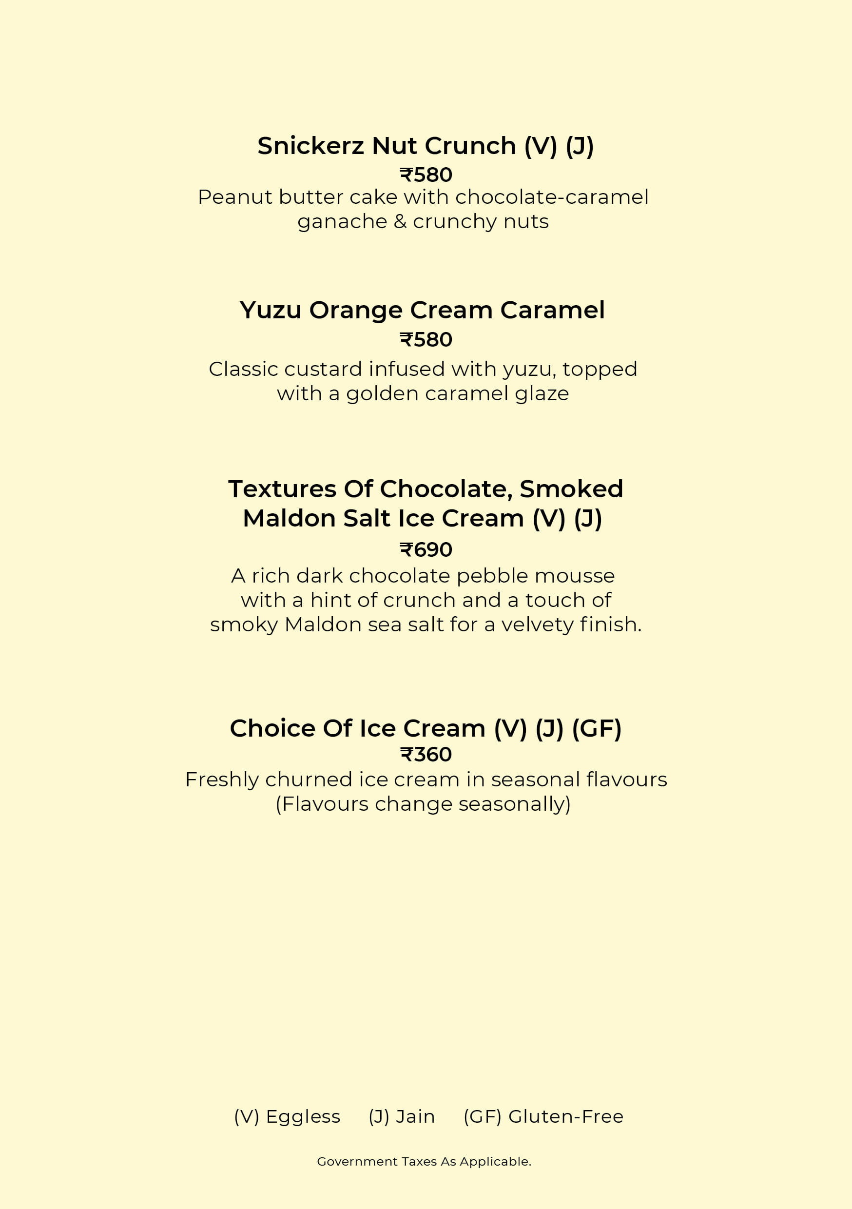 Menu of Foo - Asian Tapas, Palladium Mall, Lower Parel