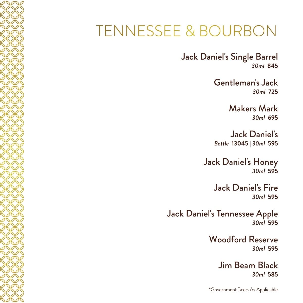 Menu of Bayroute, Powai, Central Mumbai