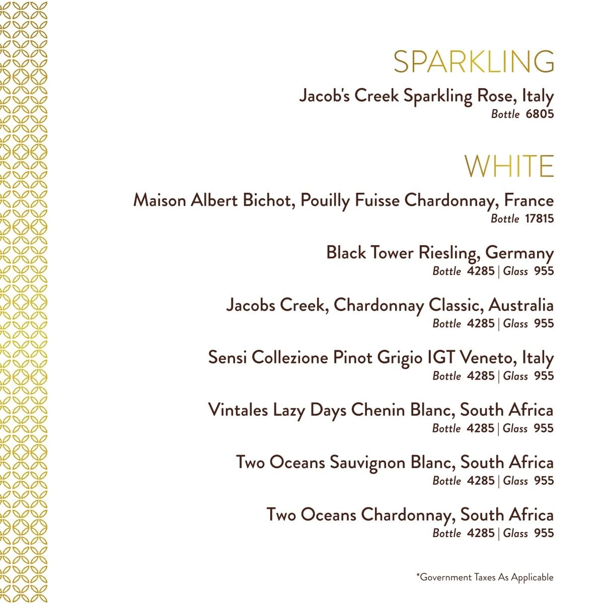 Menu of Bayroute, Powai, Central Mumbai