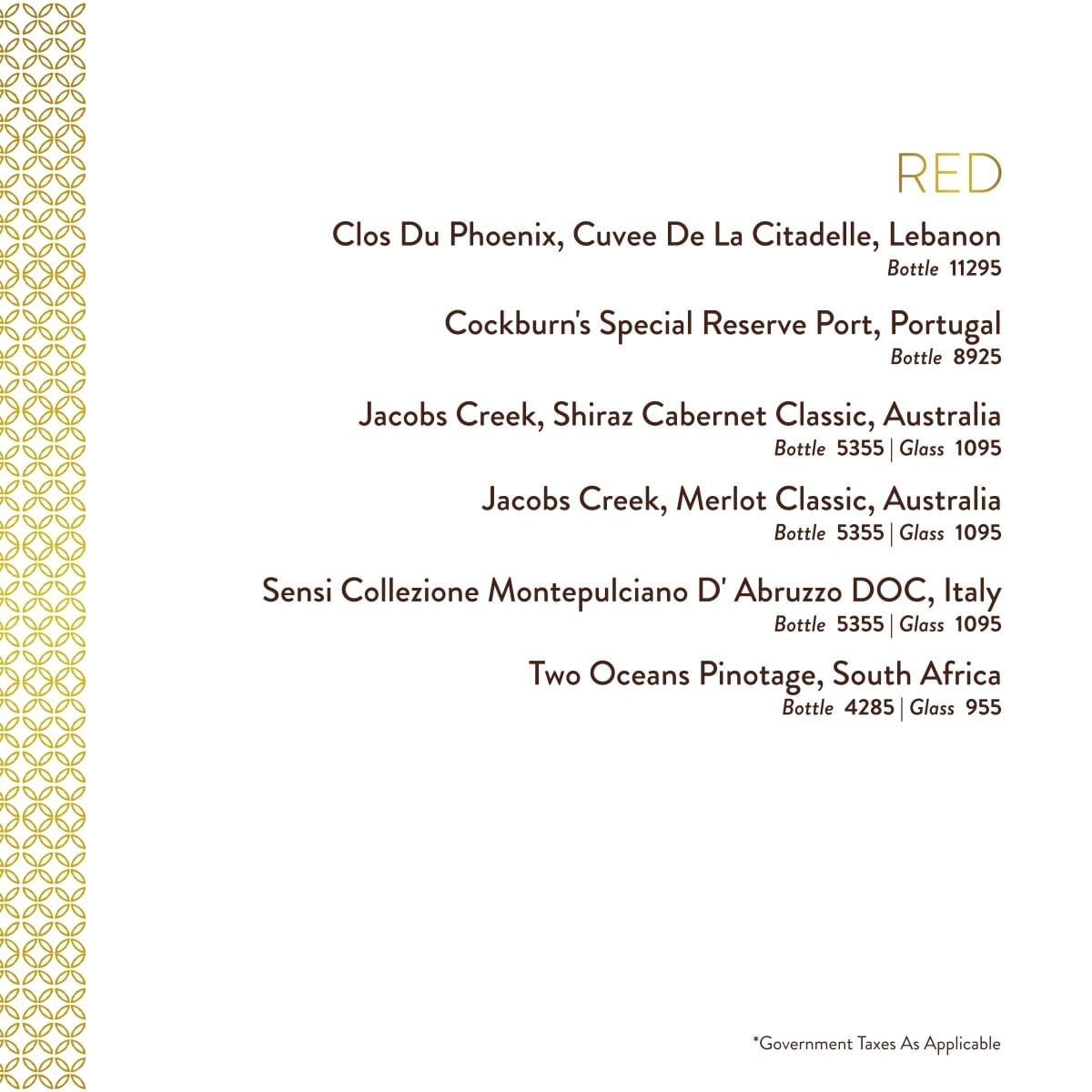 Menu of Bayroute, Powai, Central Mumbai