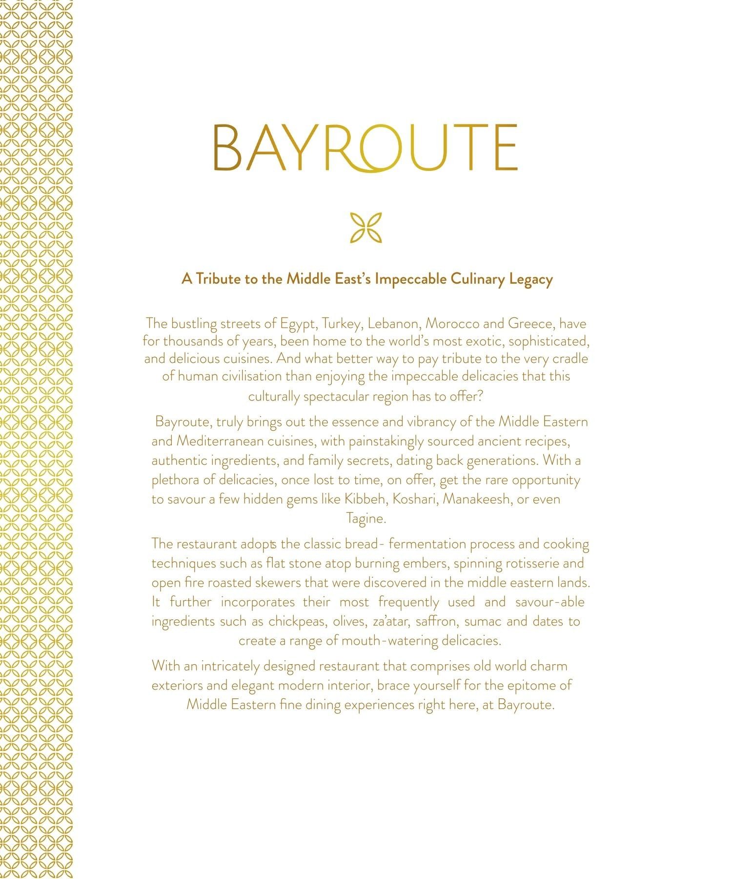 Menu of Bayroute, Powai, Central Mumbai