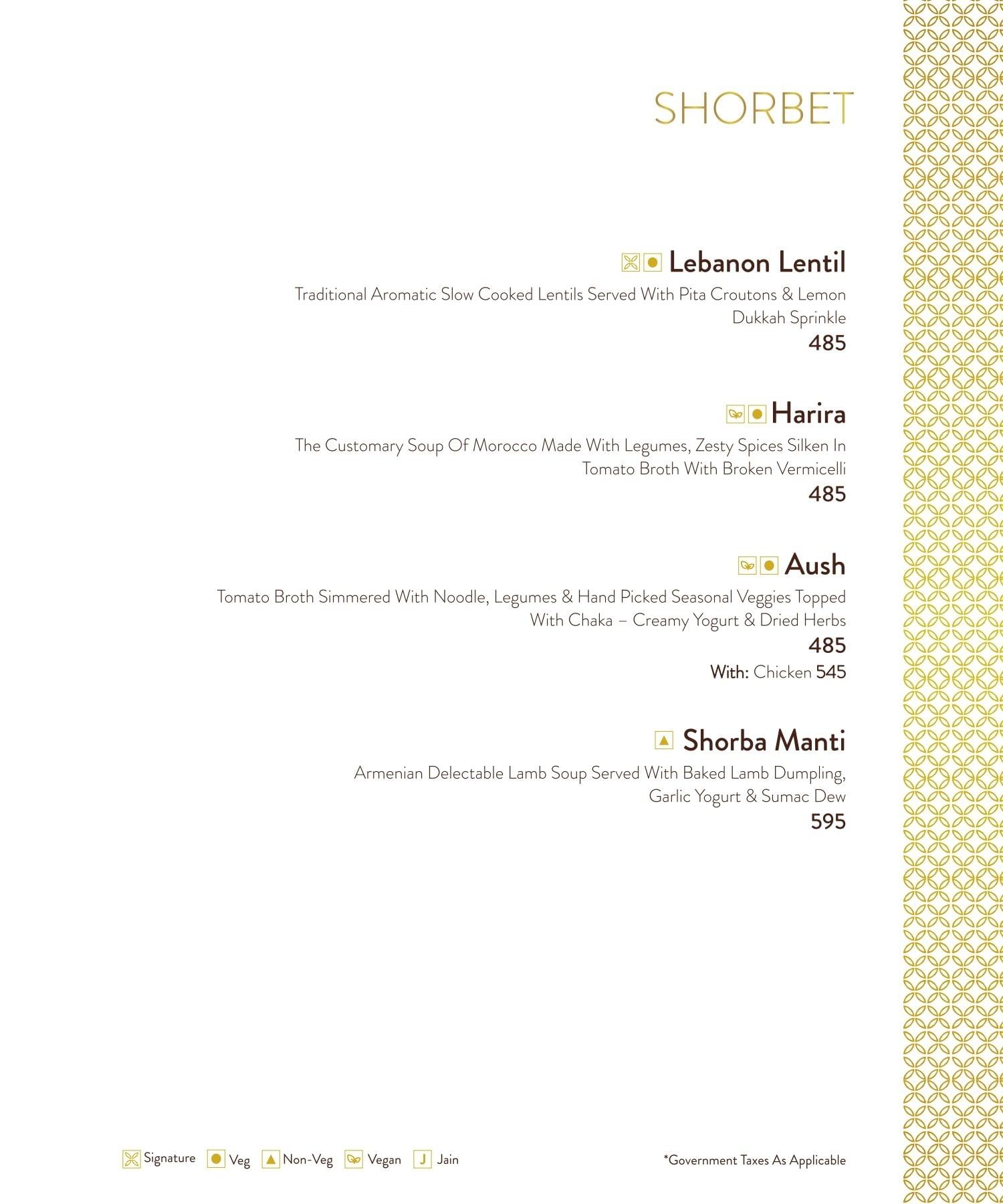 Menu of Bayroute, Powai, Central Mumbai