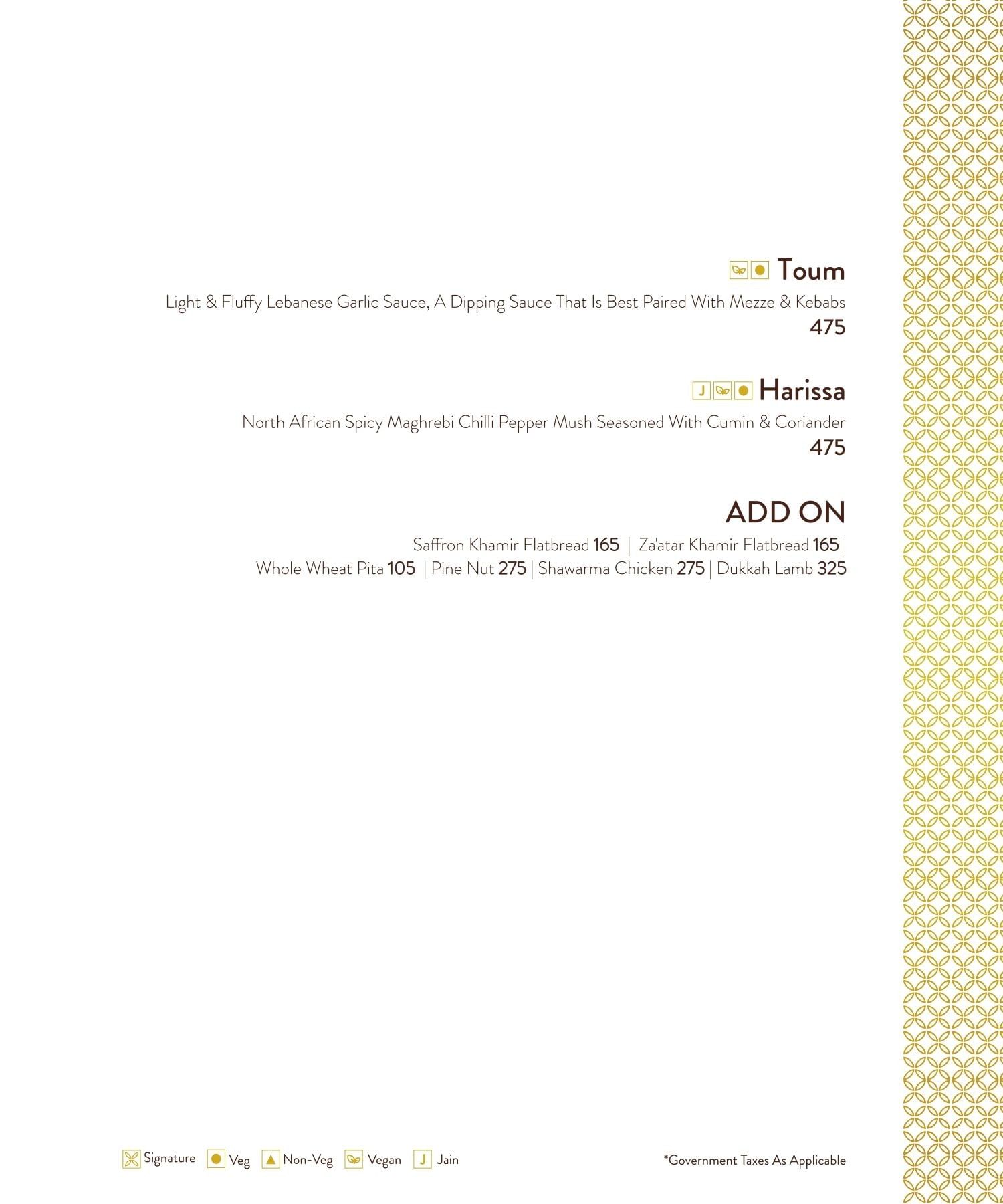 Menu of Bayroute, Powai, Central Mumbai