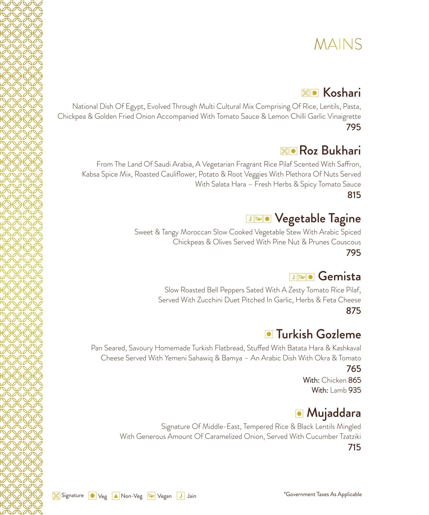 Menu of Bayroute, Powai, Central Mumbai