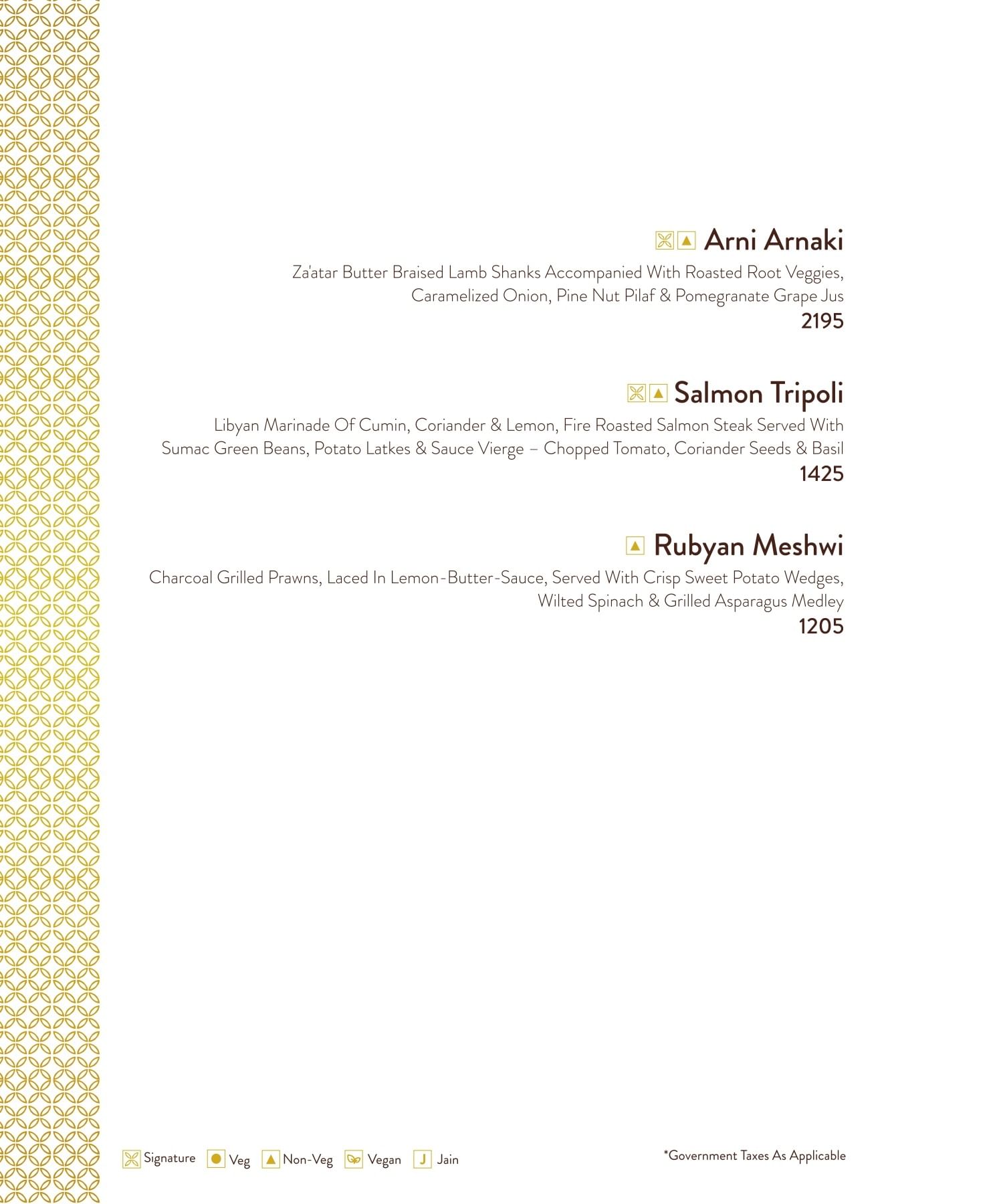 Menu of Bayroute, Powai, Central Mumbai