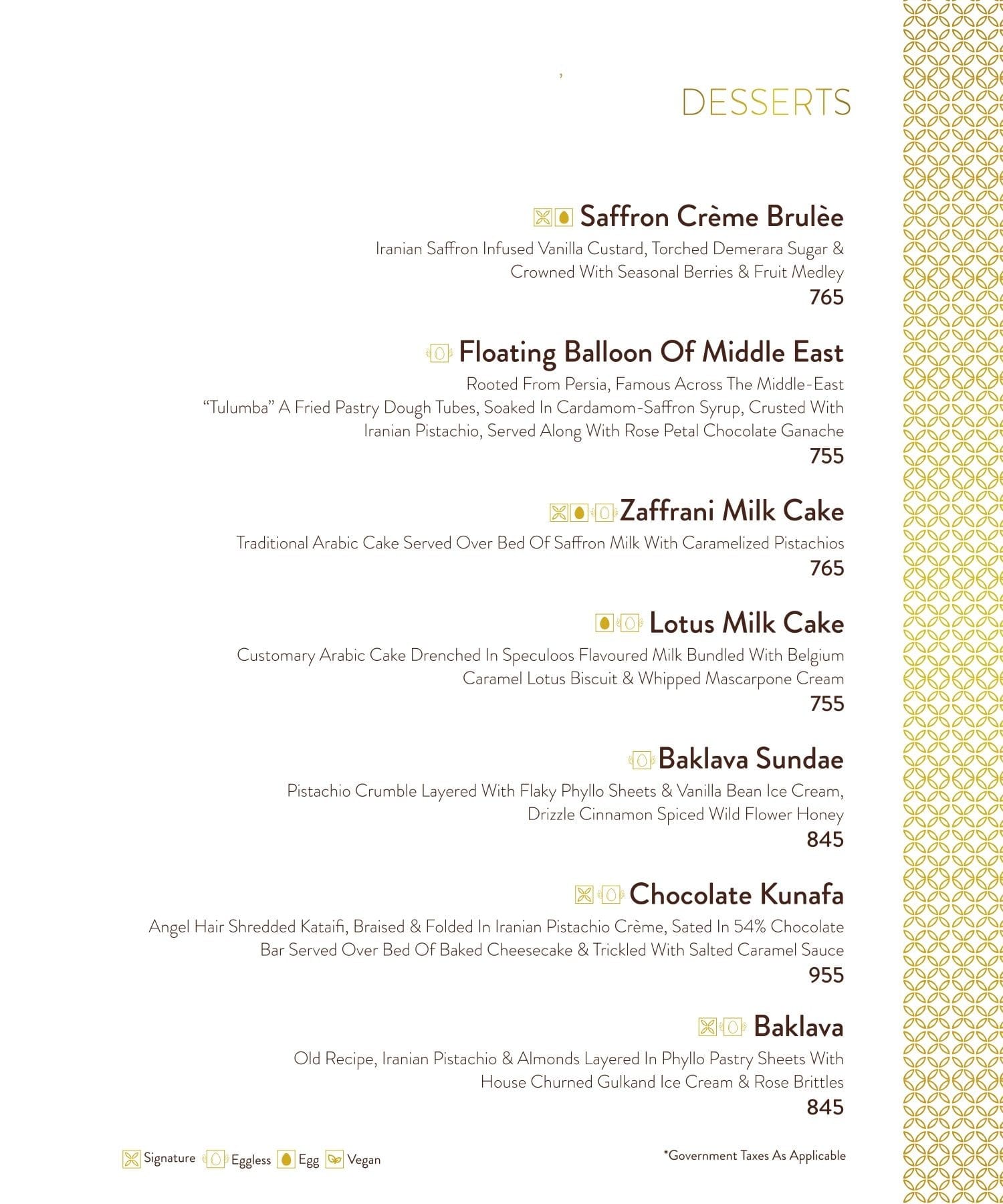 Menu of Bayroute, Powai, Central Mumbai