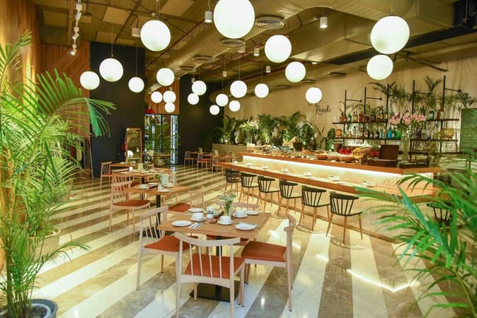 Explore Cafe Reed in Two Horizon Center, Golf Course Road