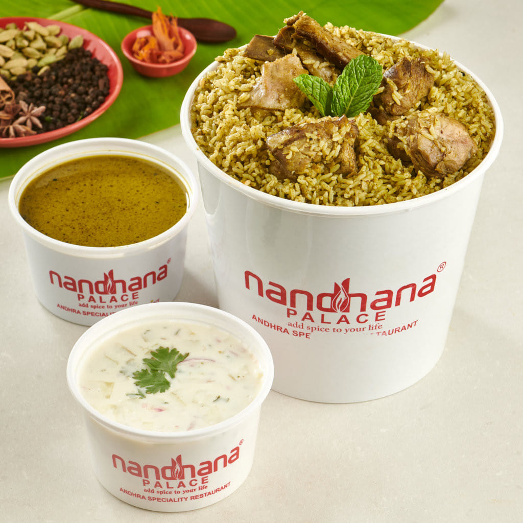 Menu of Nandhana Palace, Indiranagar, East Bengaluru