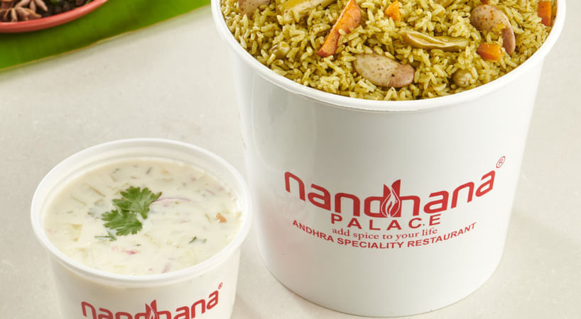 Menu of Nandhana Palace, Indiranagar, East Bengaluru