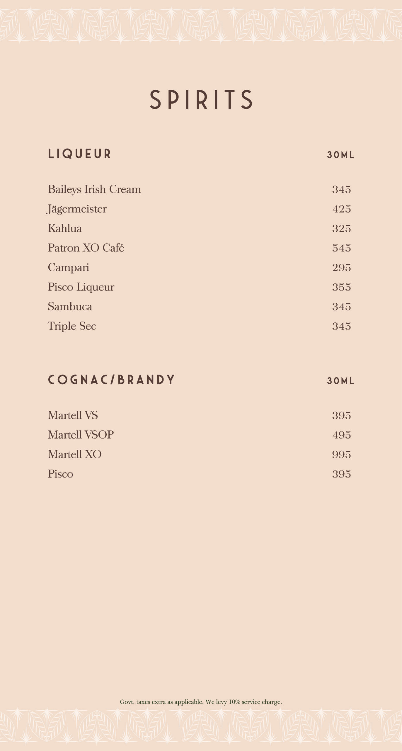 Menu of one8 Commune, Worldmark 2