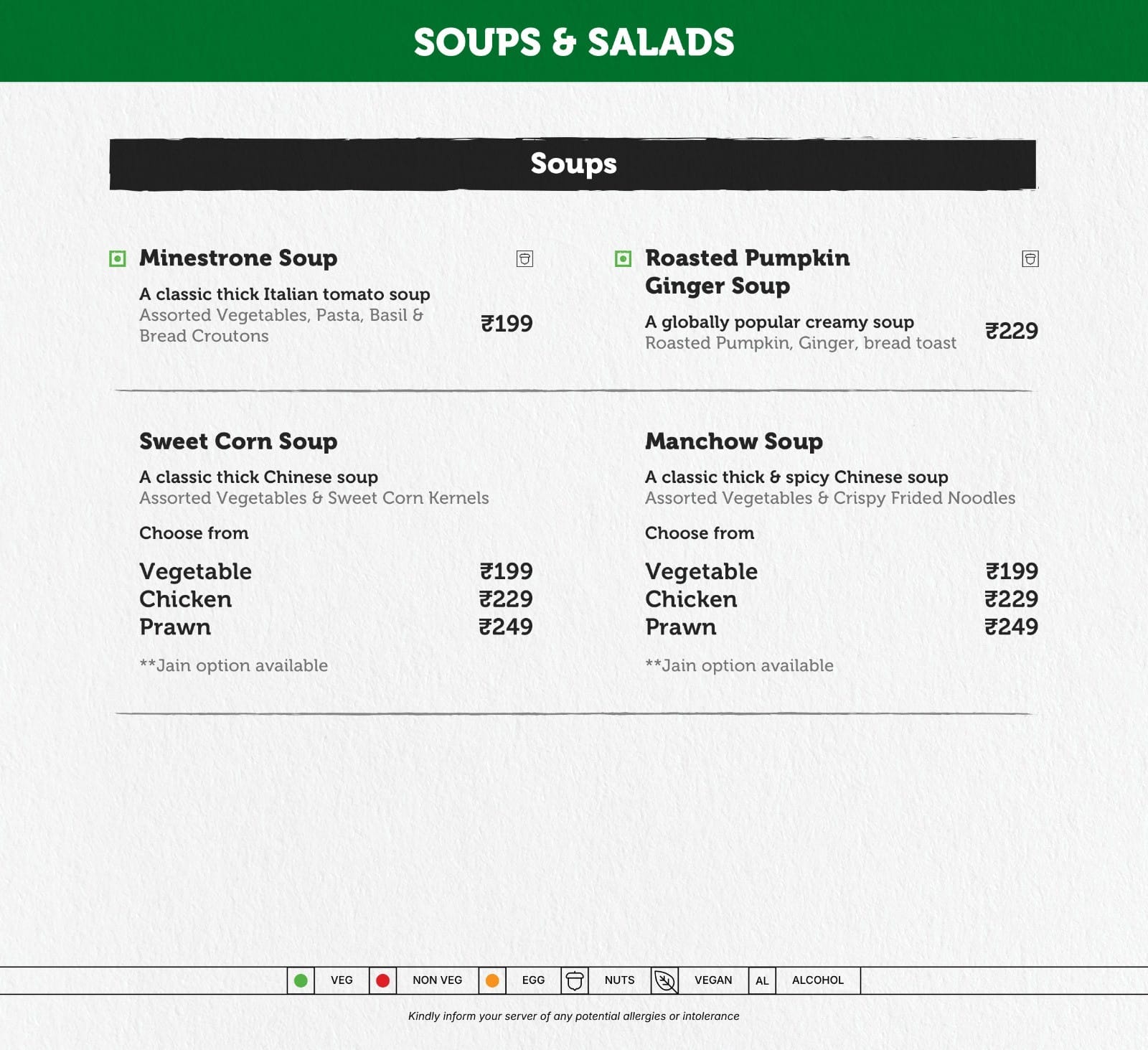 Menu of URU - JP Nagar, JP Nagar, South Bengaluru