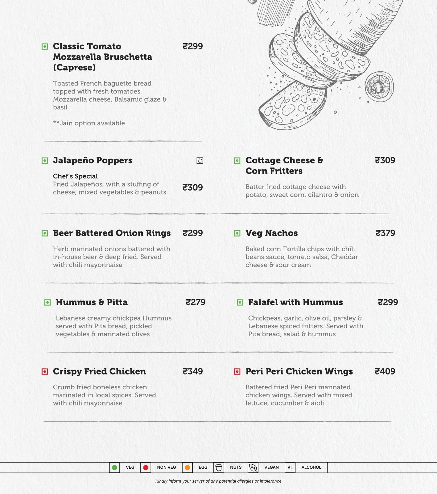 Menu of Uru Brewpark, JP Nagar, South Bengaluru