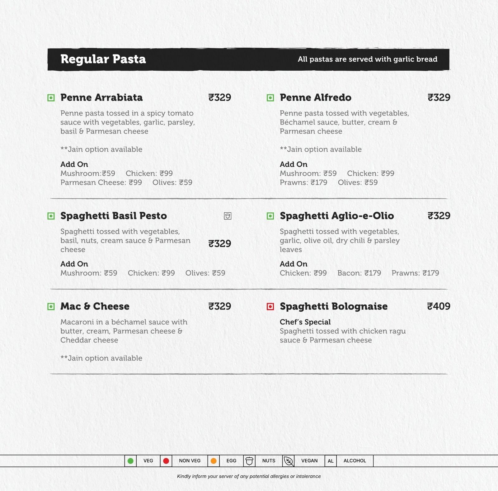 Menu of Uru Brewpark, JP Nagar, South Bengaluru