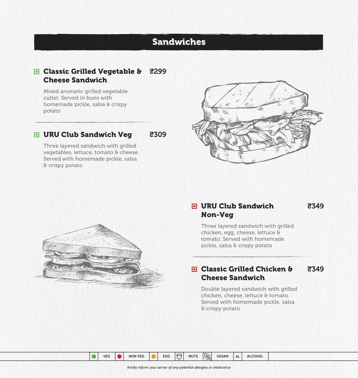 Menu of Uru Brewpark, JP Nagar, South Bengaluru